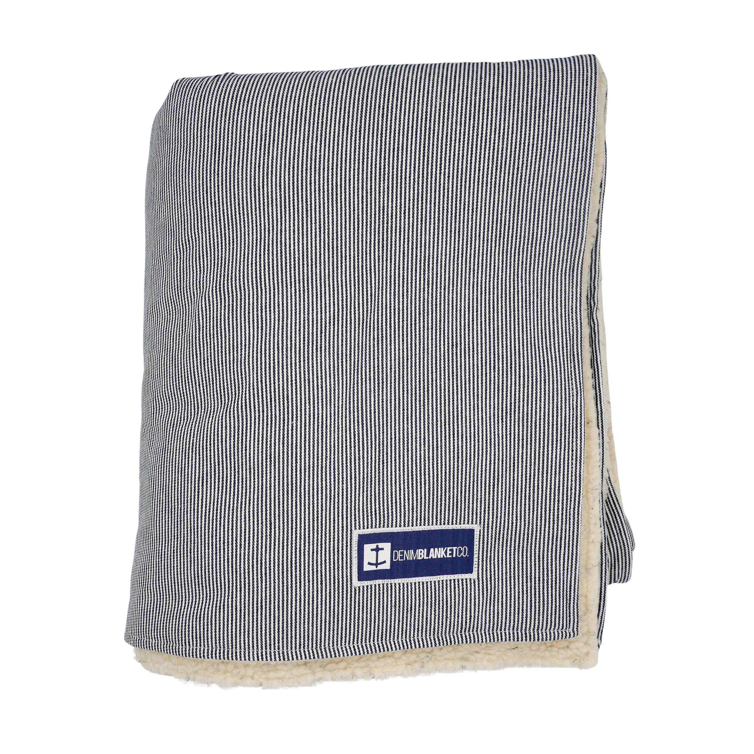 Denim Blanket Co. Blue Seersucker Denim Blanket – denimblankets